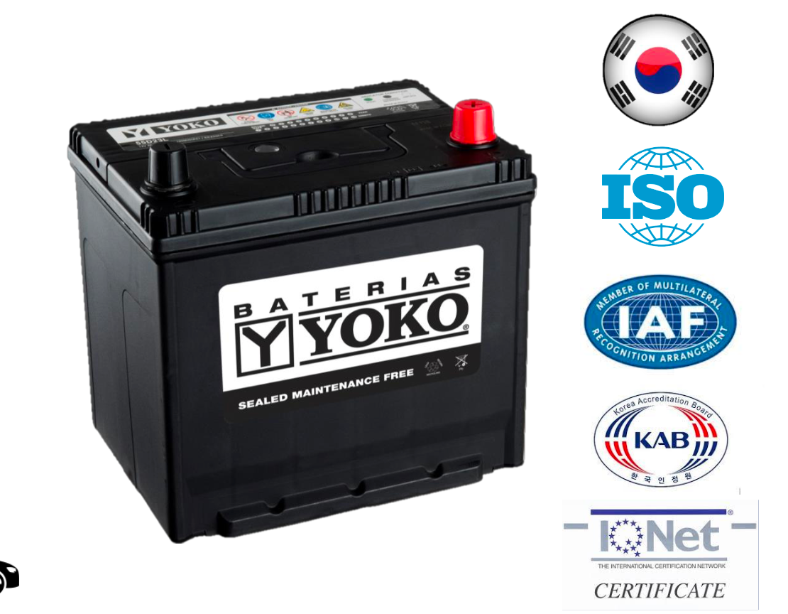 Bateria Yoko 60Ah 55d23l cca 550 ( - + ) | marketcars